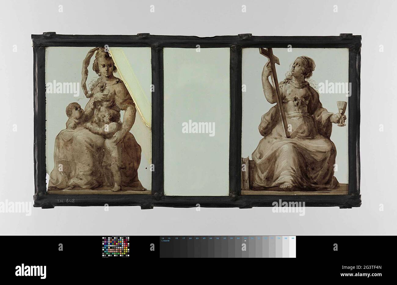 Rhombus with love and faith. Two brulparent rectangular diamonds ...