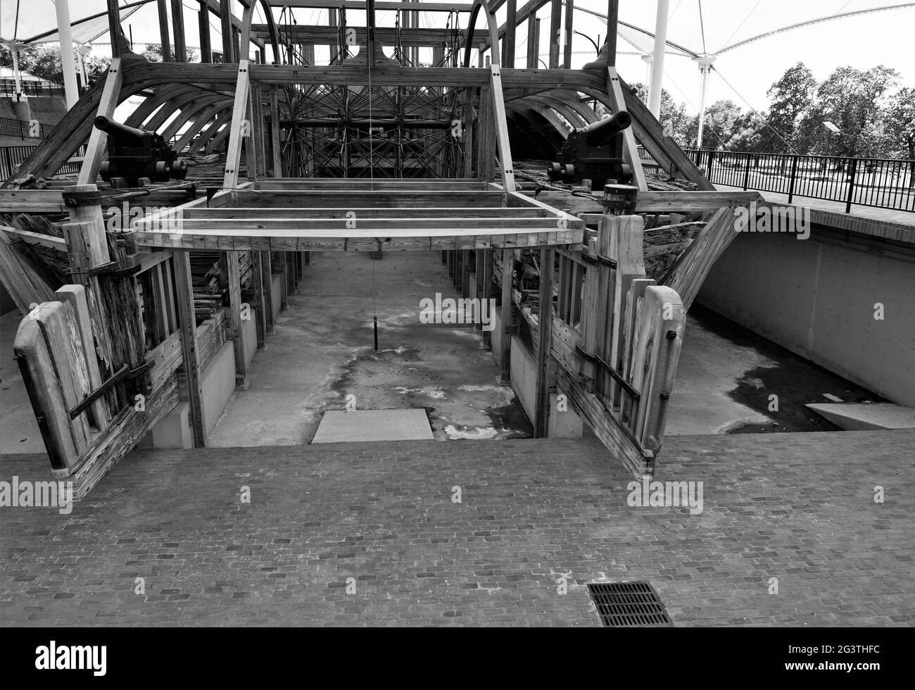 The USS Cairo in the Vicksburg National Military Park Stock Photo - Alamy