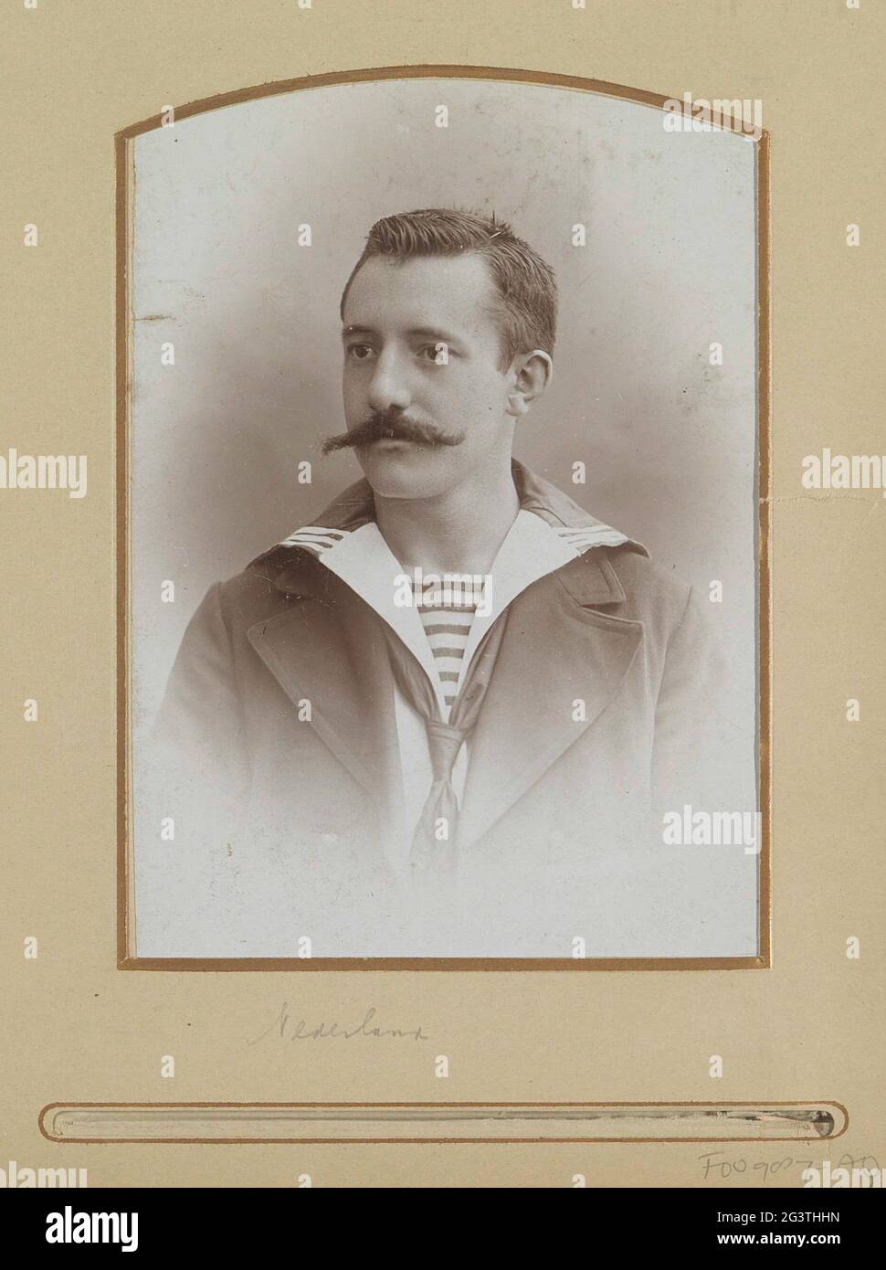 Portrait of a (presumably) Dutch sailor. Part of album with cartes-de ...