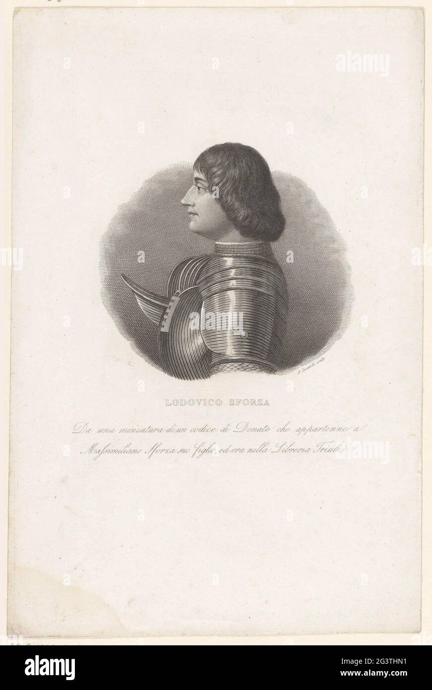 Portrait of Ludovico Sforza, Duke of Milan Stock Photo - Alamy