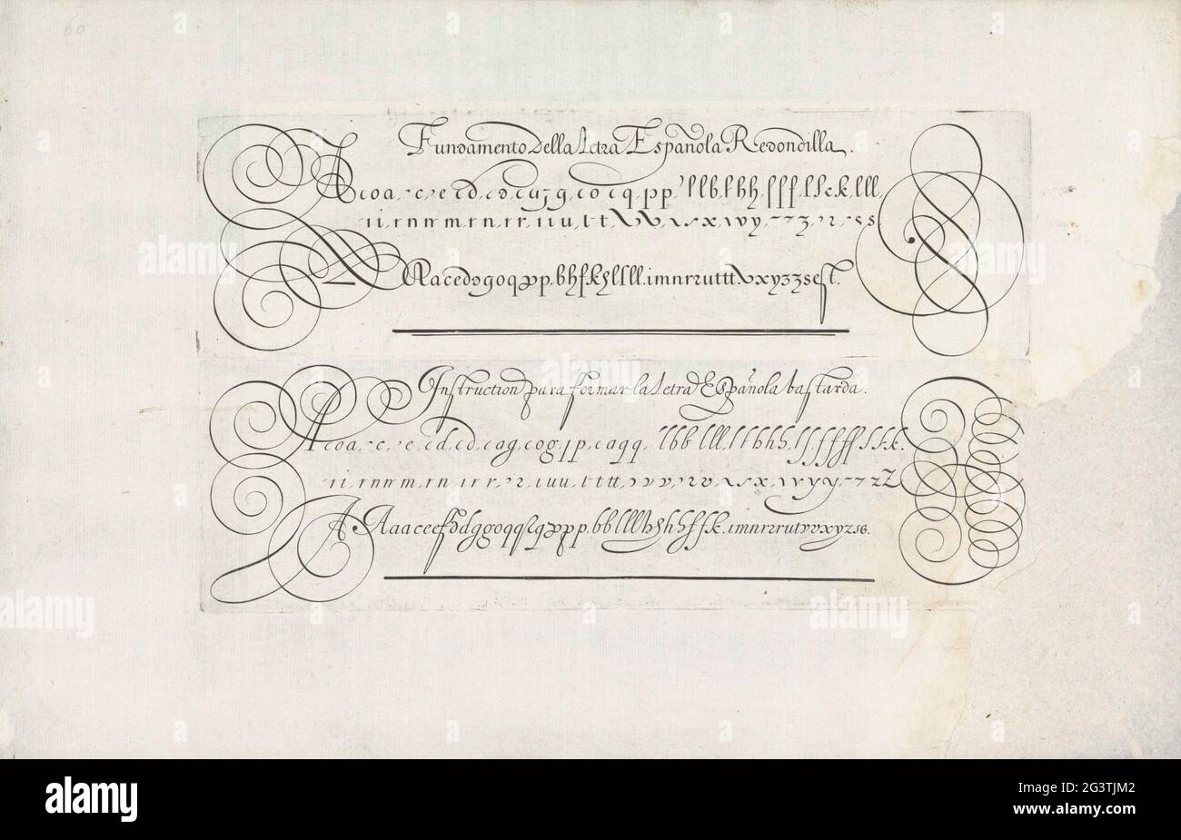 Two writing examples: the Spanish letter; Fundamento della Letra ...