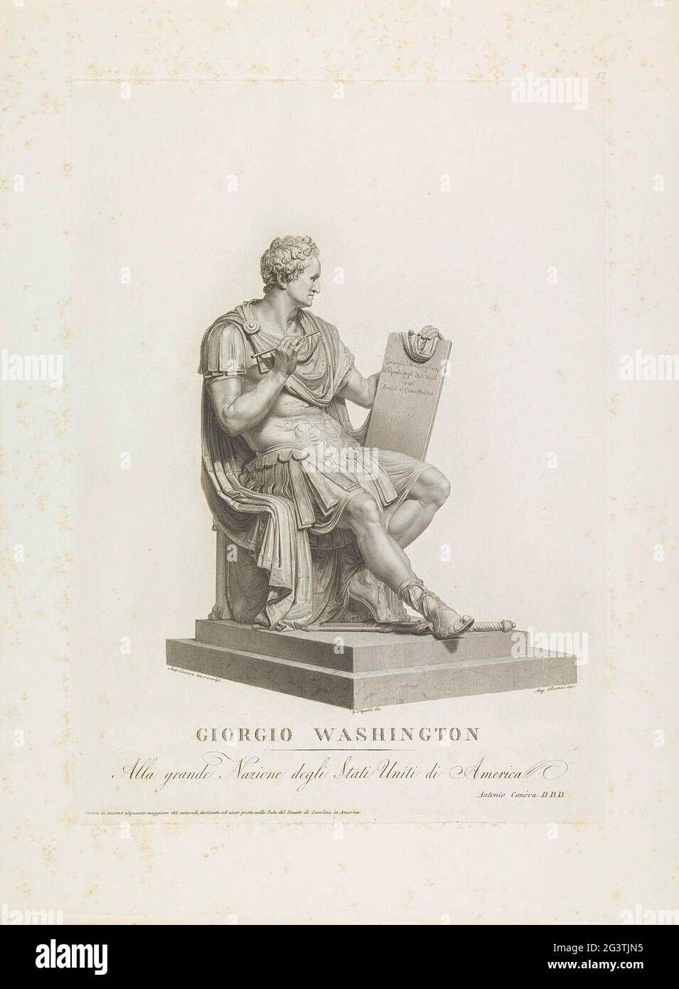 Statue of George Washington; Giorgio Washington; Sculptures by Antonio ...