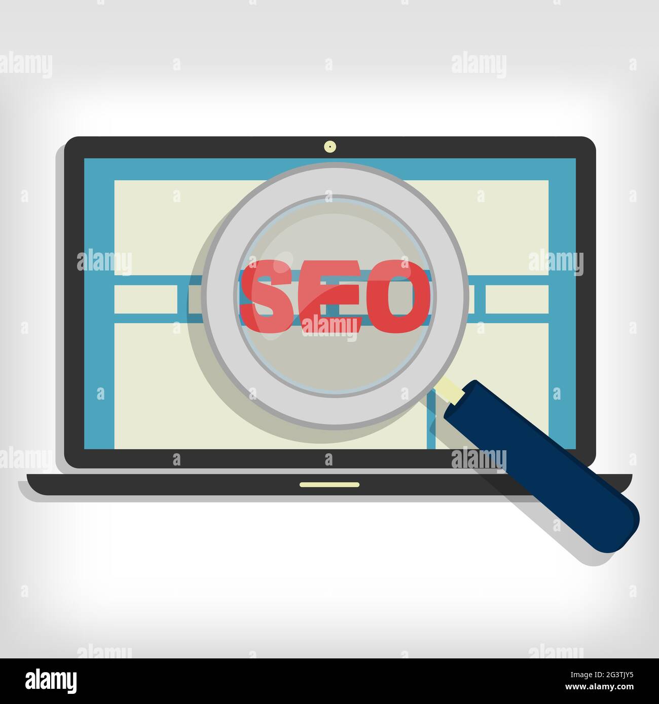Word search with magnifying glass Stock Vector Images - Alamy
