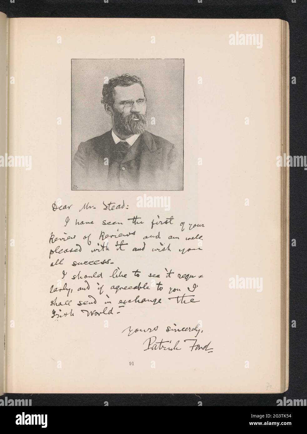 Portrait of Patrick Ford Stock Photo - Alamy