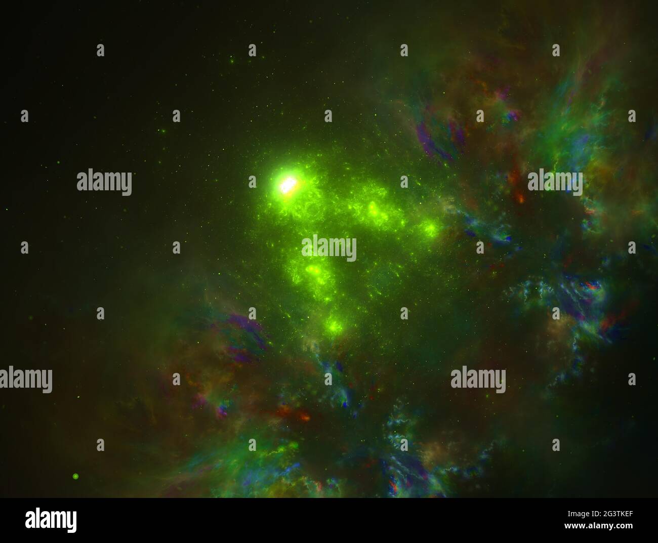 Imaginatory lush fractal texture generated image abstract background ...