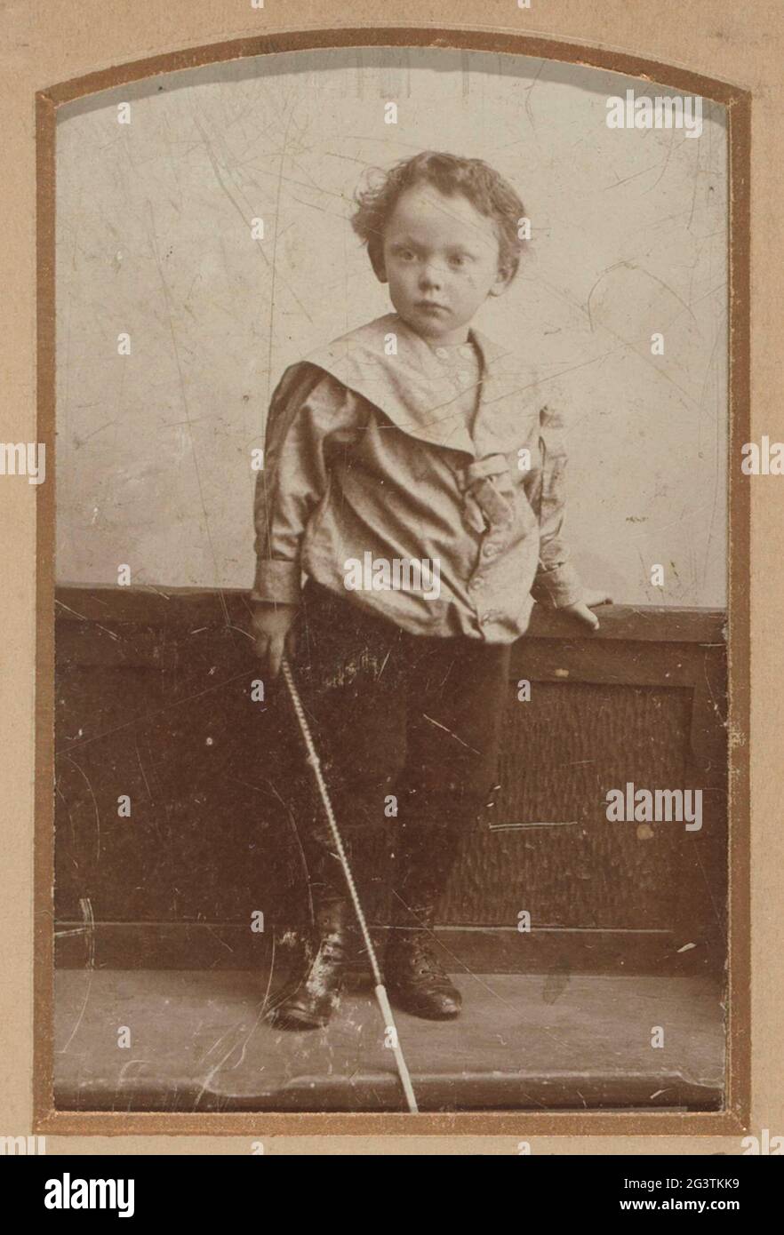 Portrait of a boy. Part of album with 28 photos of a Dutch-Surinamese ...