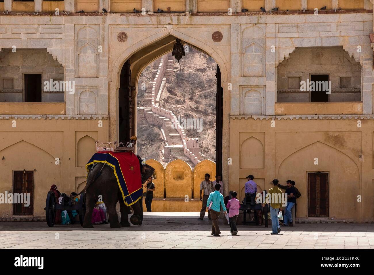 A gate at the Amer Fort in Jaipur India Stock Photo - Alamy