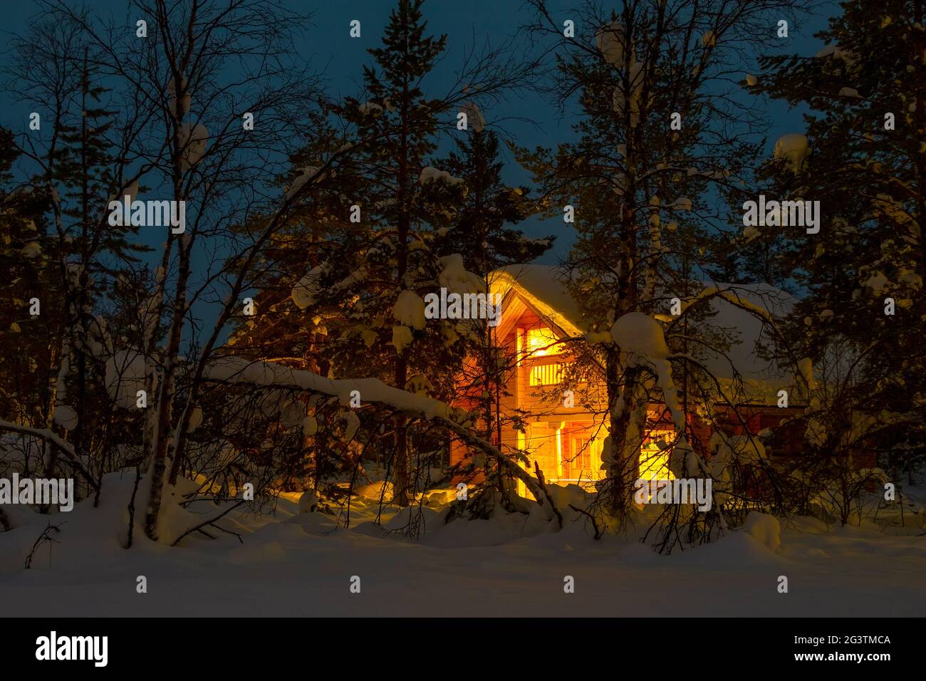 Snowy Scene With Cottage High Resolution Stock Photography and Images ...