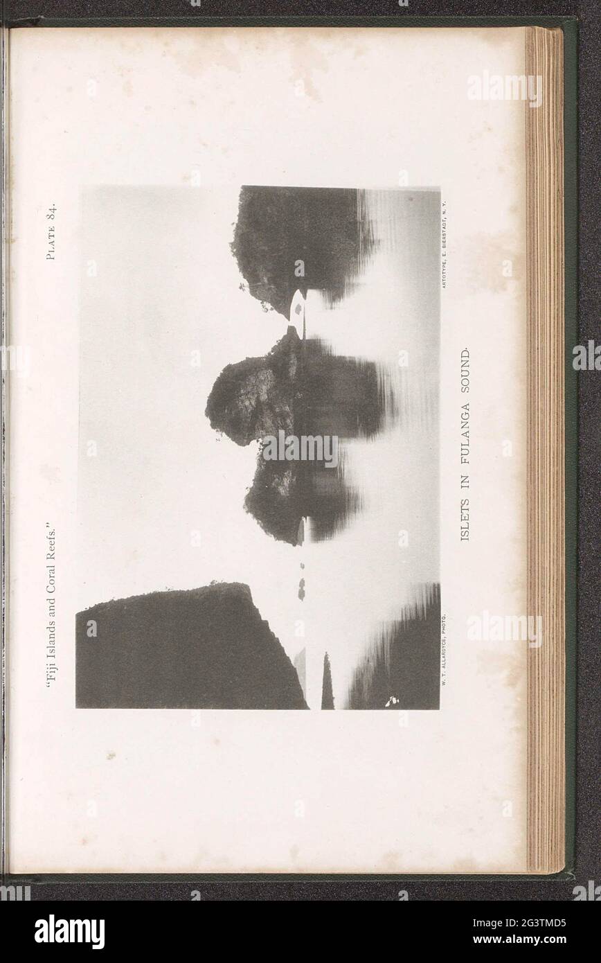 Face on islands in a cove of Fulaga; Islets in Fulanga Sound Stock ...