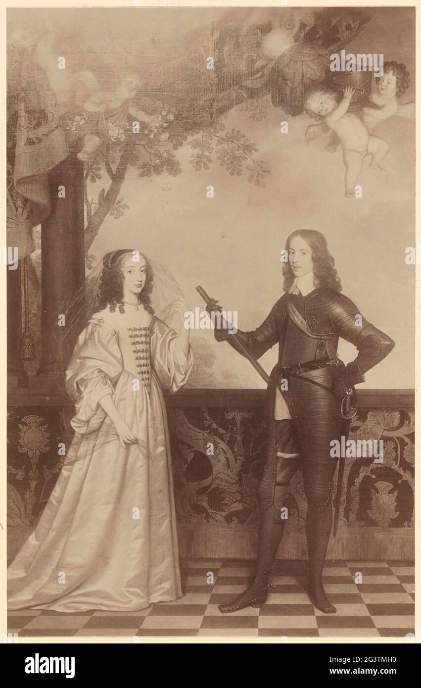 Portrait of Willem II, Prince of Orange, and Maria Henrietta Stuart ...