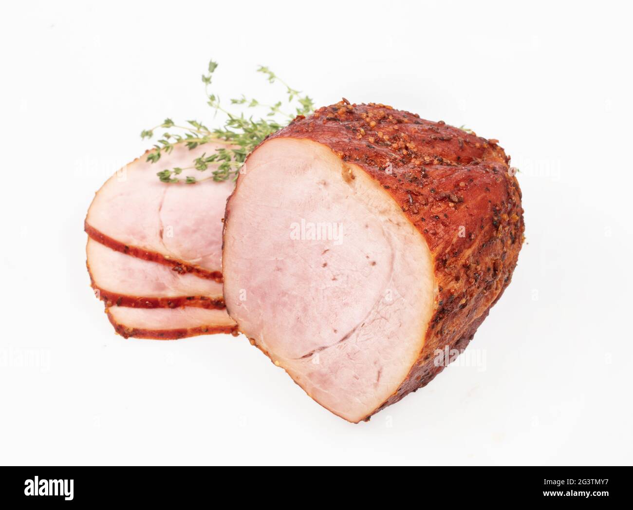 Ham And Greenery Stock Photo - Alamy