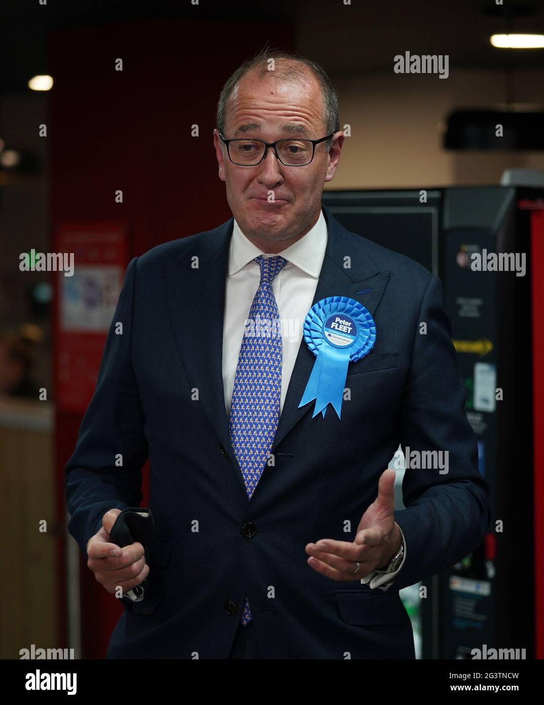 Conservative candidate Peter Fleet, who was defeated by Sarah Green of ...