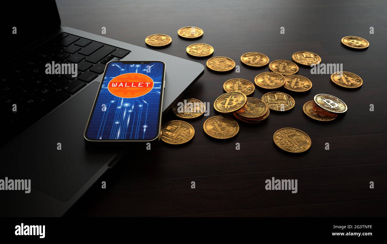 Bitcoin Wallet Smartphone App Stock Photo - Alamy