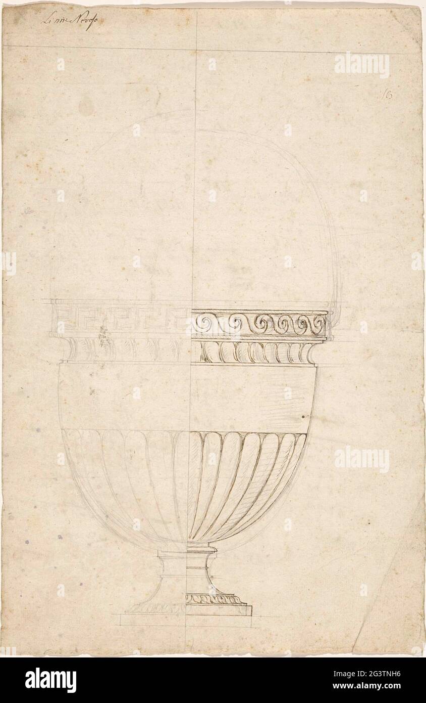 Design for a holy water vessel. Design for a holy water vessel, the ...