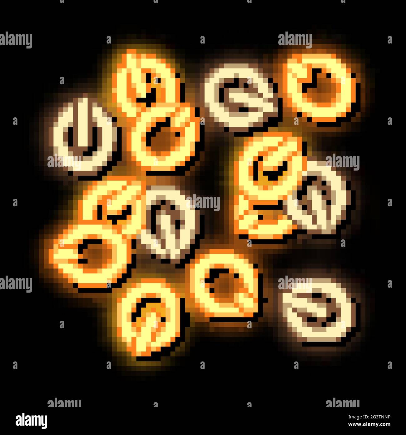 nuts seeds neon glow icon illustration Stock Vector Image & Art - Alamy