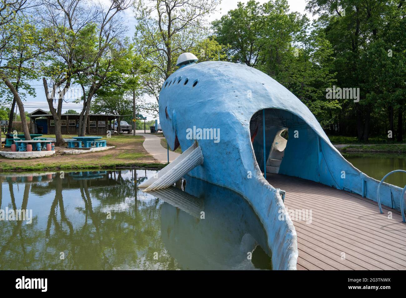 Catoosa, Oklahoma - May 5, 2021: The famous road side attraction Blue ...
