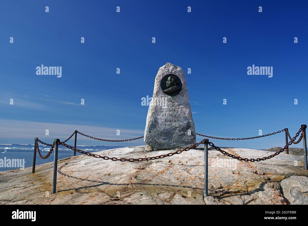 Memorial for Knut Rasmussen Stock Photo - Alamy