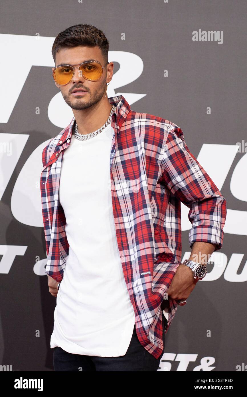 Madrid, Spain. 17th June, 2021. Abraham Mateo attends the Fast and ...