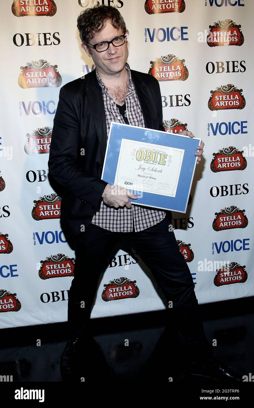 New York, NY, USA. 21 May, 2012. Jay Scheib at the 57th annual Obie ...