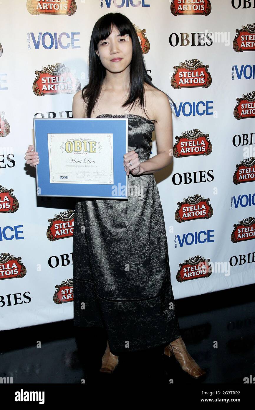 New York, NY, USA. 21 May, 2012. Mimi Lien at the 57th annual Obie awards at Webster Hall ...