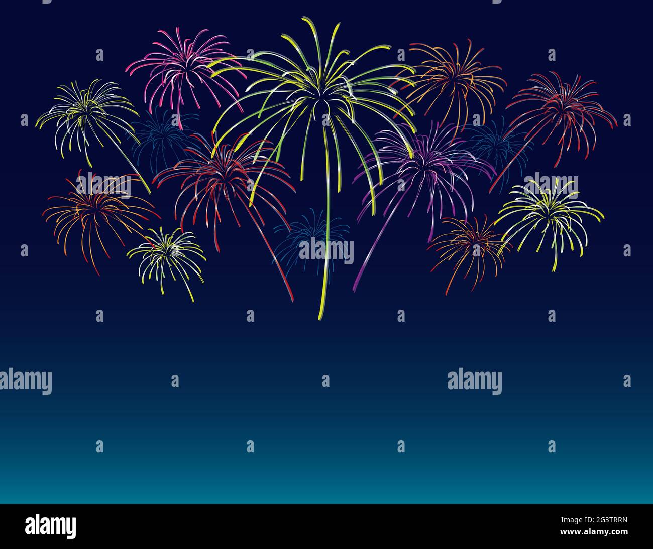 fireworks blue sky night background Stock Photo - Alamy