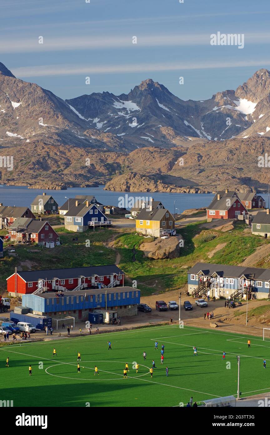 Soccer field in greenland hi-res stock photography and images - Alamy