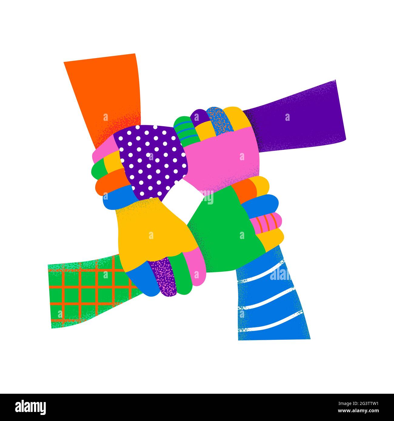 Children helping each other Stock Vector Images - Alamy