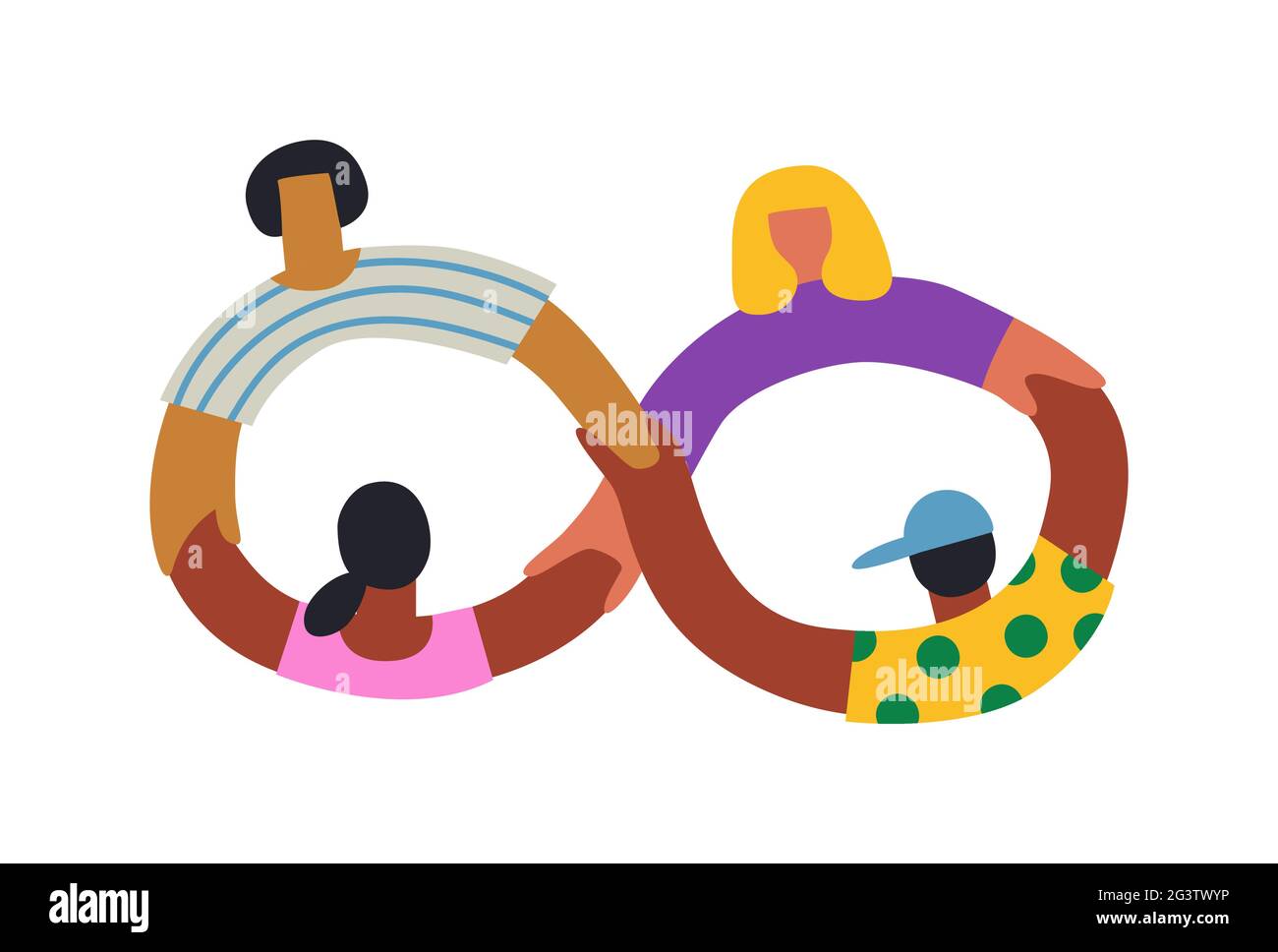 Group Of People Holding Hands Clipart