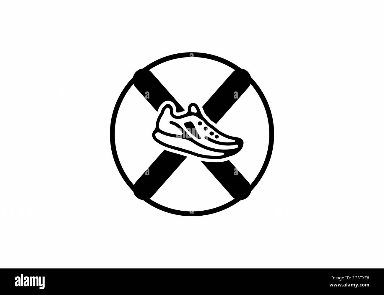 Black X initial letter with shoes in circle design Stock Vector Image ...