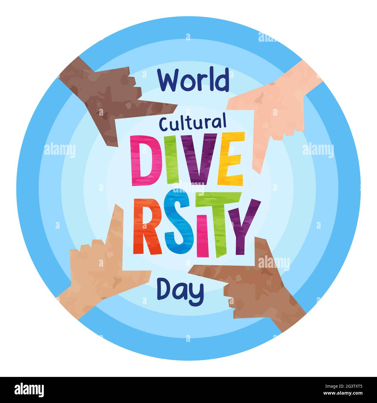 Helping hand illustration Cut Out Stock Images & Pictures - Alamy