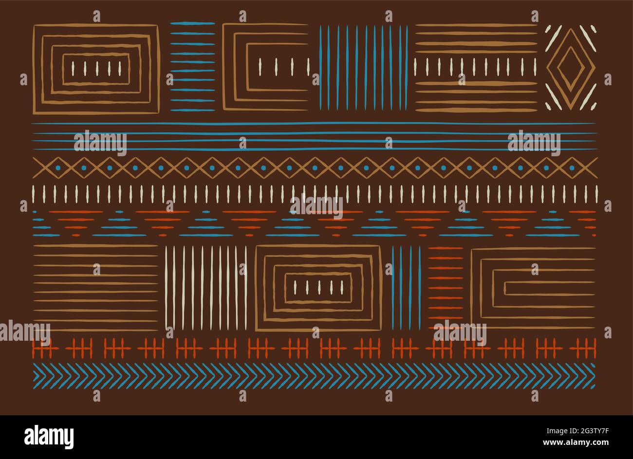 Line art tribal shapes Stock Vector Images - Alamy