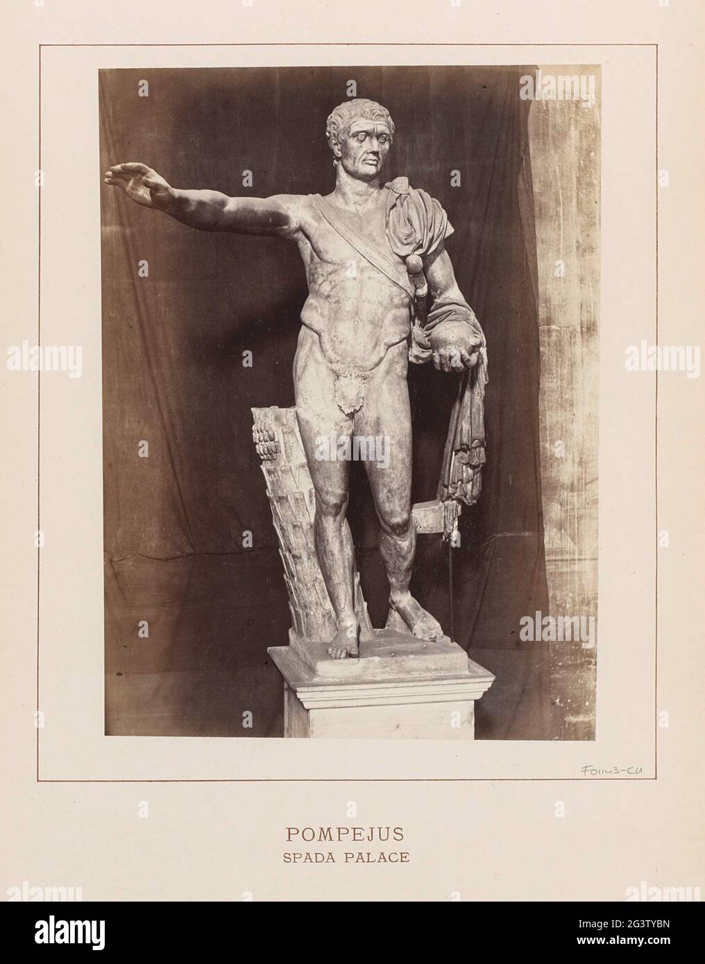 Sculpture Pompeius; Pompejus, Spada Palace. Part of photo album with ...