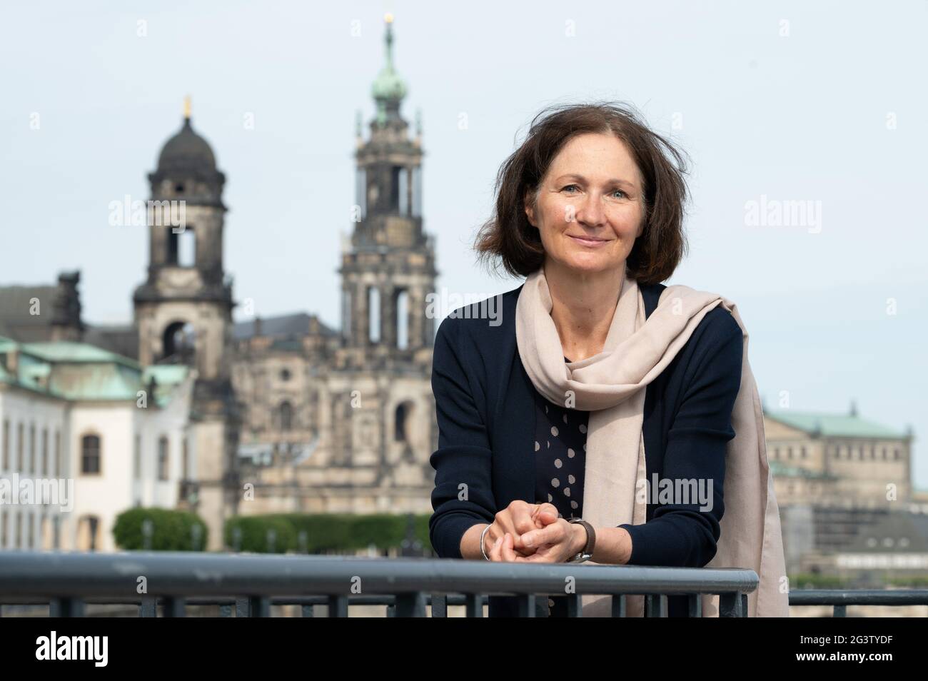 Dresden, Germany. 12th June, 2021. Karin Enke, former German speed ...