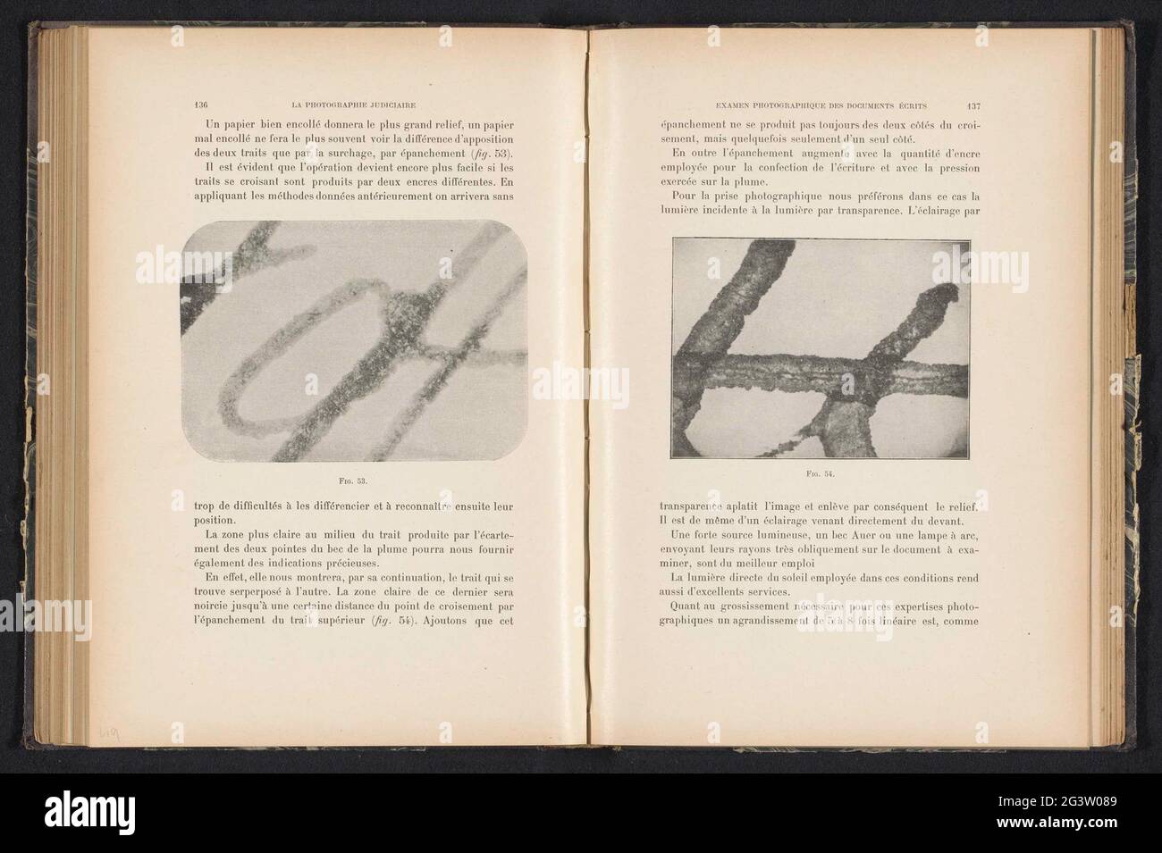 Magnification of written text Stock Photo - Alamy