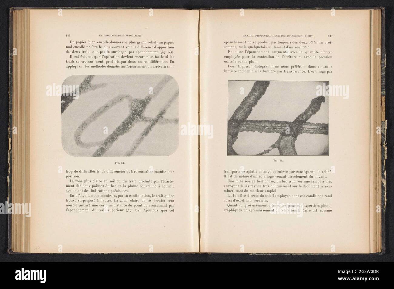 Magnification of written text Stock Photo - Alamy