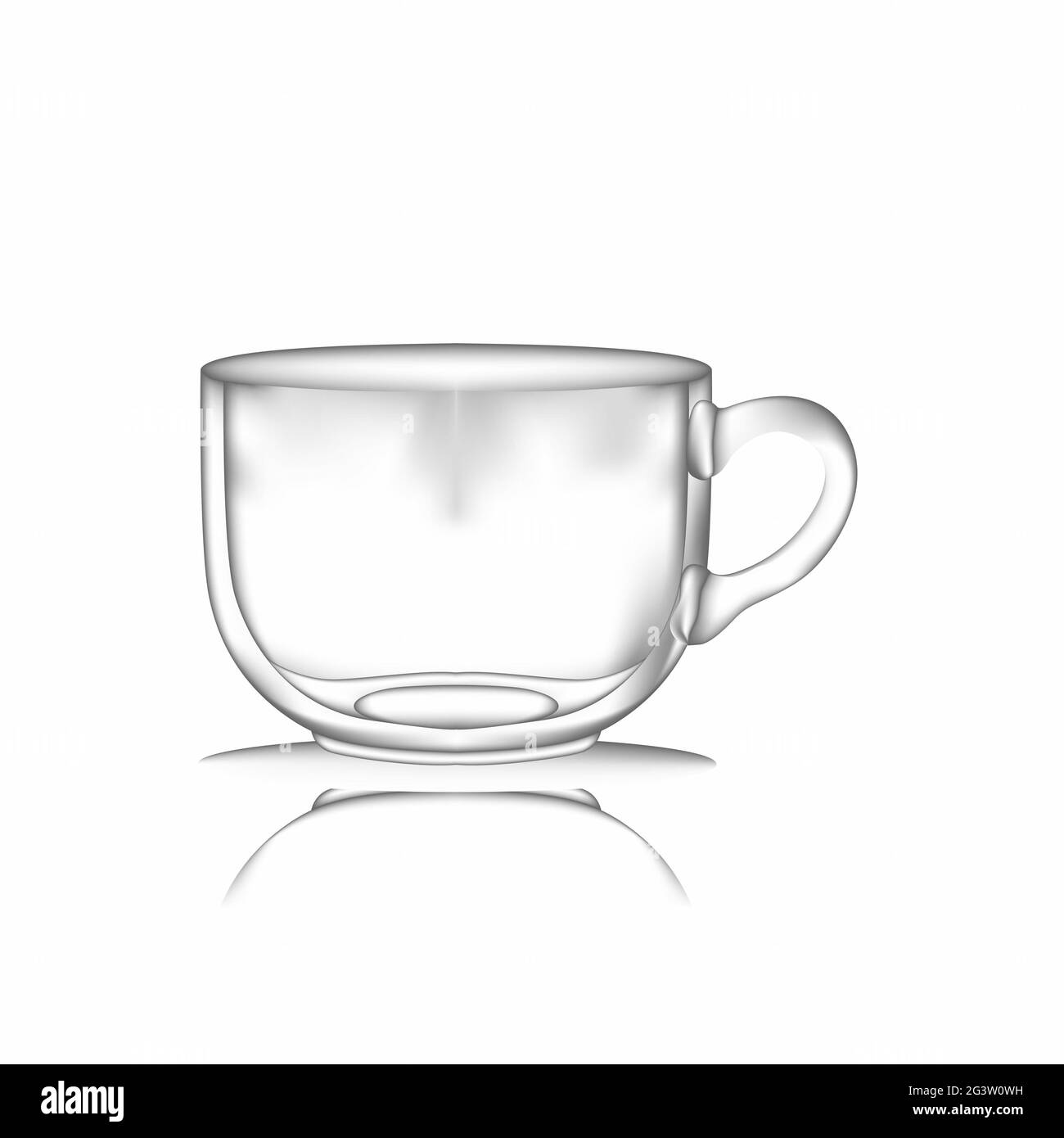 Illustration of a shiny cup on a white background Stock Photo - Alamy