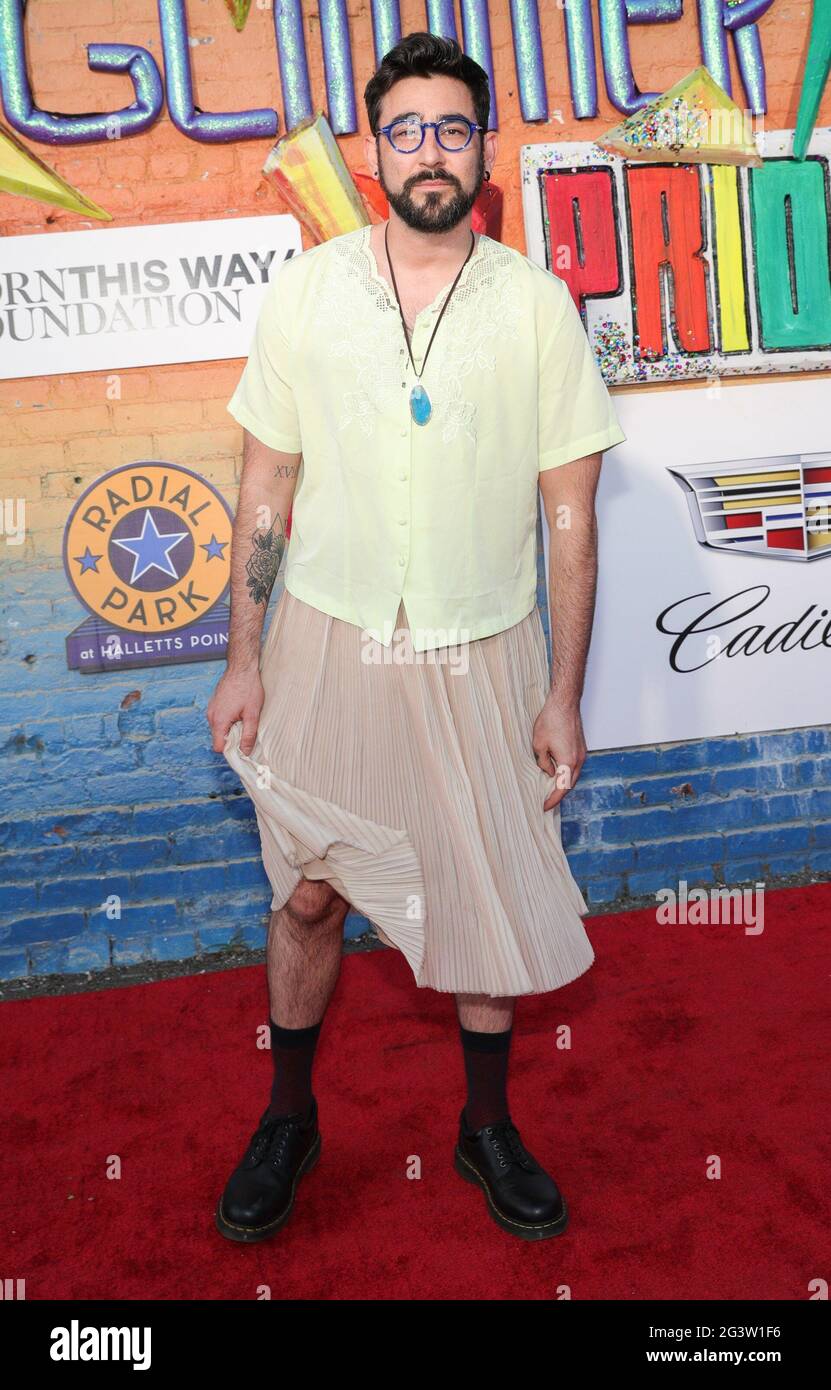 New York, NY, USA. 17th June, 2021. Max Crumm on stage for Playbill ...