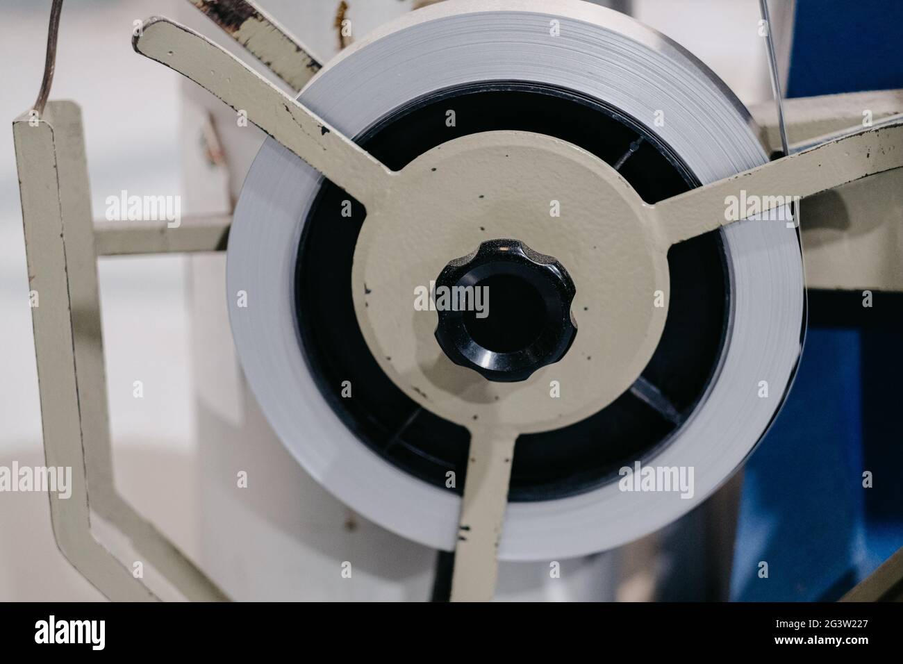 Factory for the production of blinds. Materials and equipment used for ...