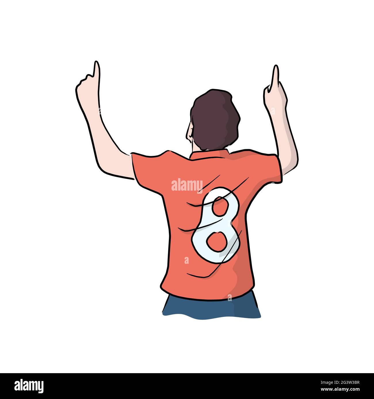 Soccer player poster vector illustration Cut Out Stock Images ...