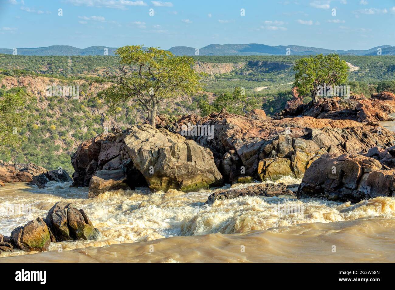 Ruacana Falls in Northern Namibia, Africa wilderness Stock Photo - Alamy