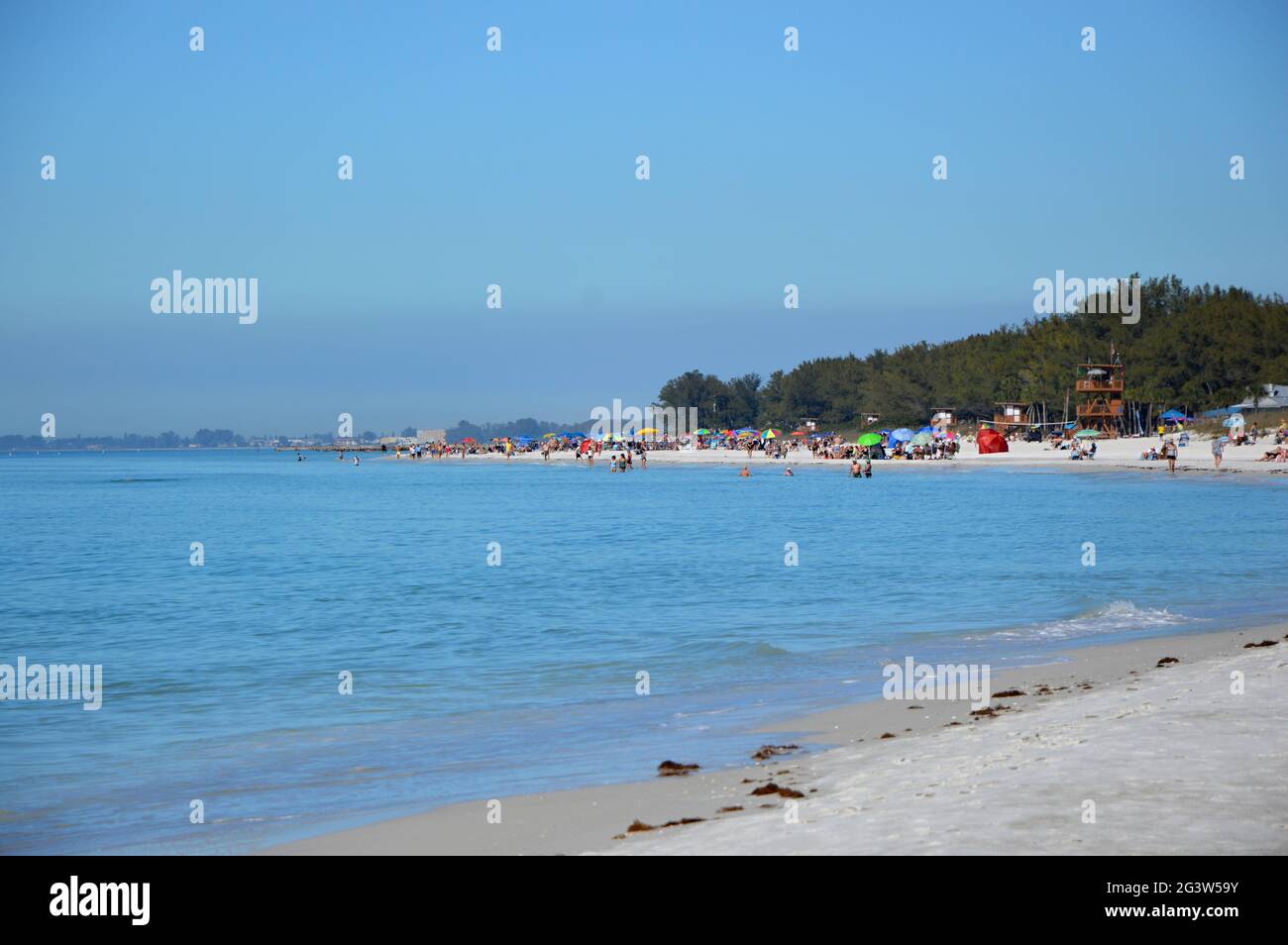 Beach on Anna Maria Island at the Gulf of Mexico, Florida Stock Photo ...