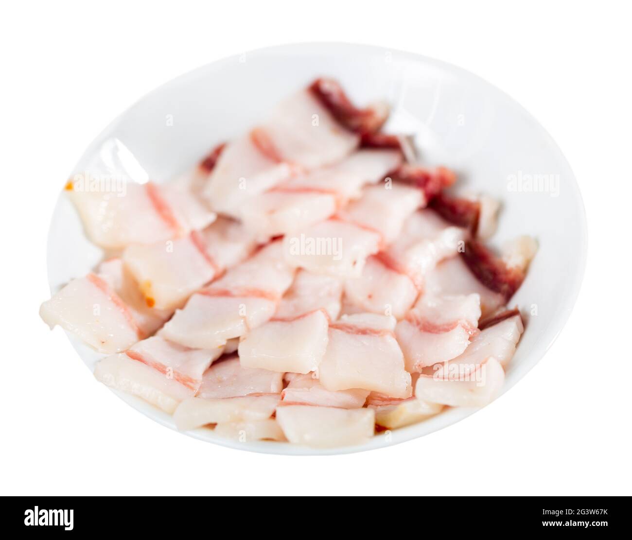 Pieces of raw pork lard Stock Photo - Alamy