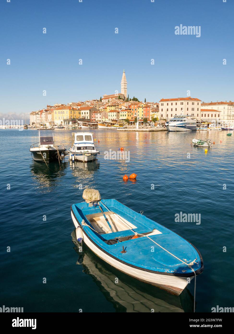Rovinj harbour boats hi-res stock photography and images - Alamy