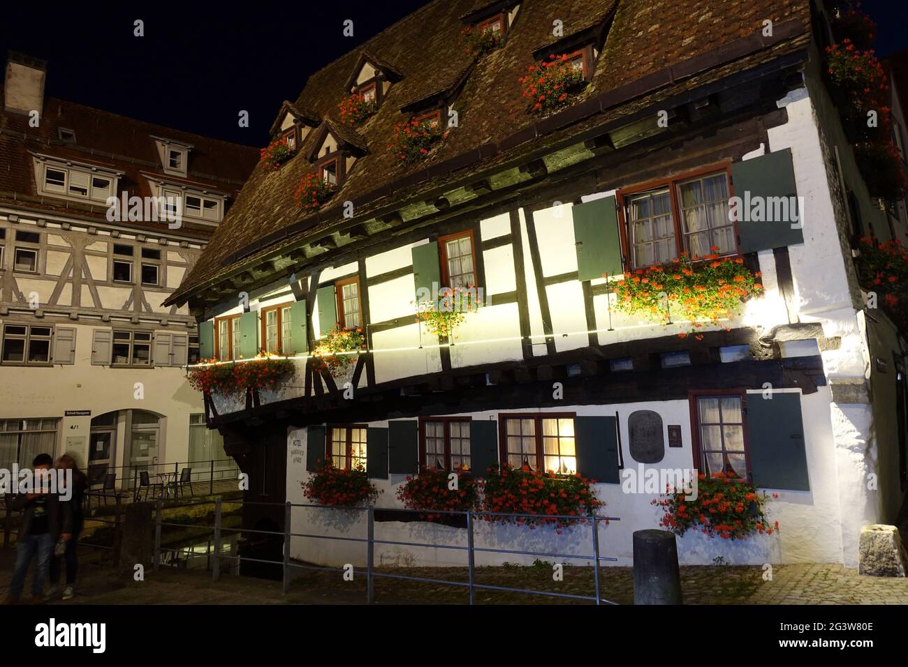 Leaning house, half-timbered house from the 15th century Stock Photo ...