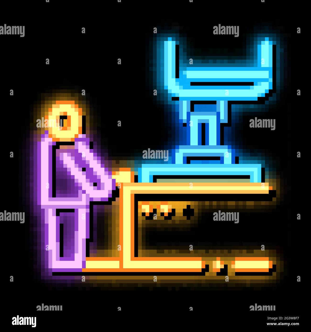 glass making neon glow icon illustration Stock Vector Image & Art - Alamy