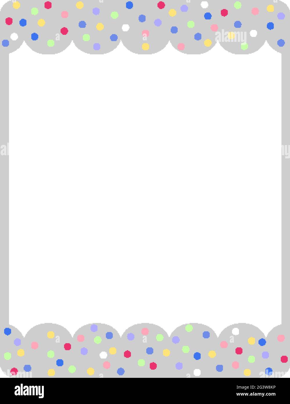 Empty grey curl frame banner template illustration Stock Vector Image ...