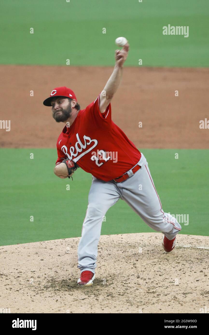 Petco Park in San Diego, California. June 17 2021: Wade Miley of the ...
