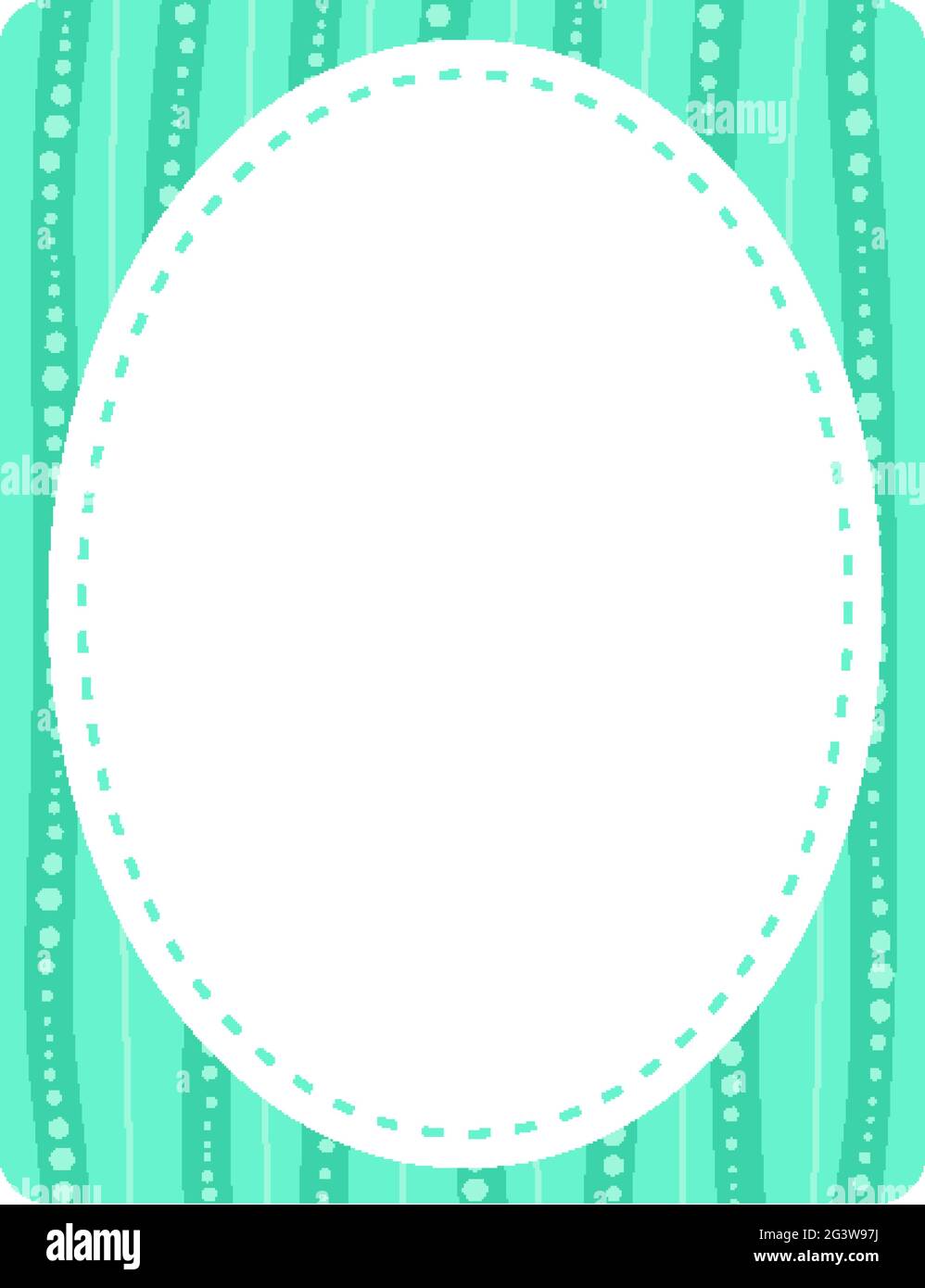 Empty oval shape banner template illustration Stock Vector Image & Art ...