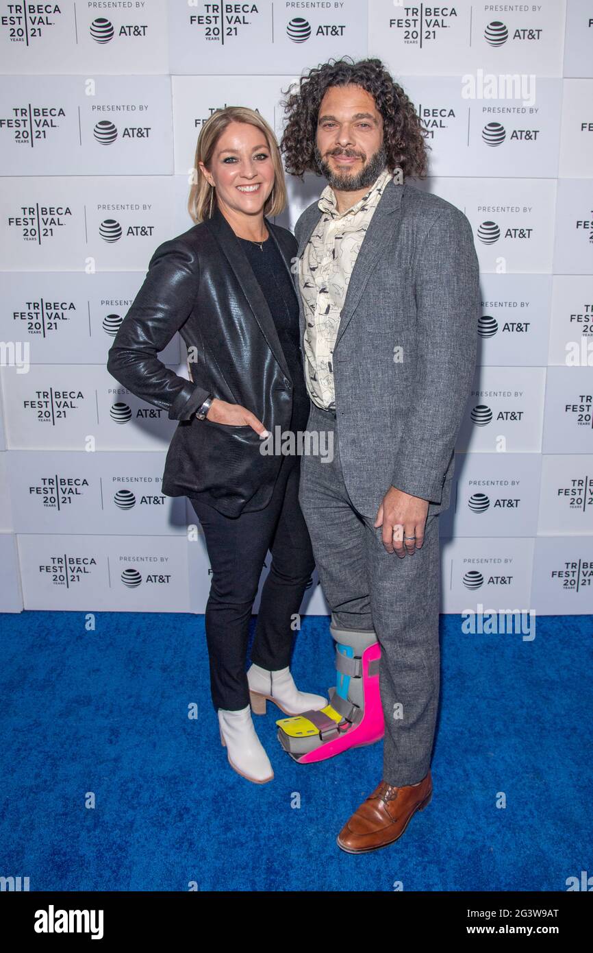 New York, United States. 17th June, 2021. Filmmakers Andrea Nix Fine ...
