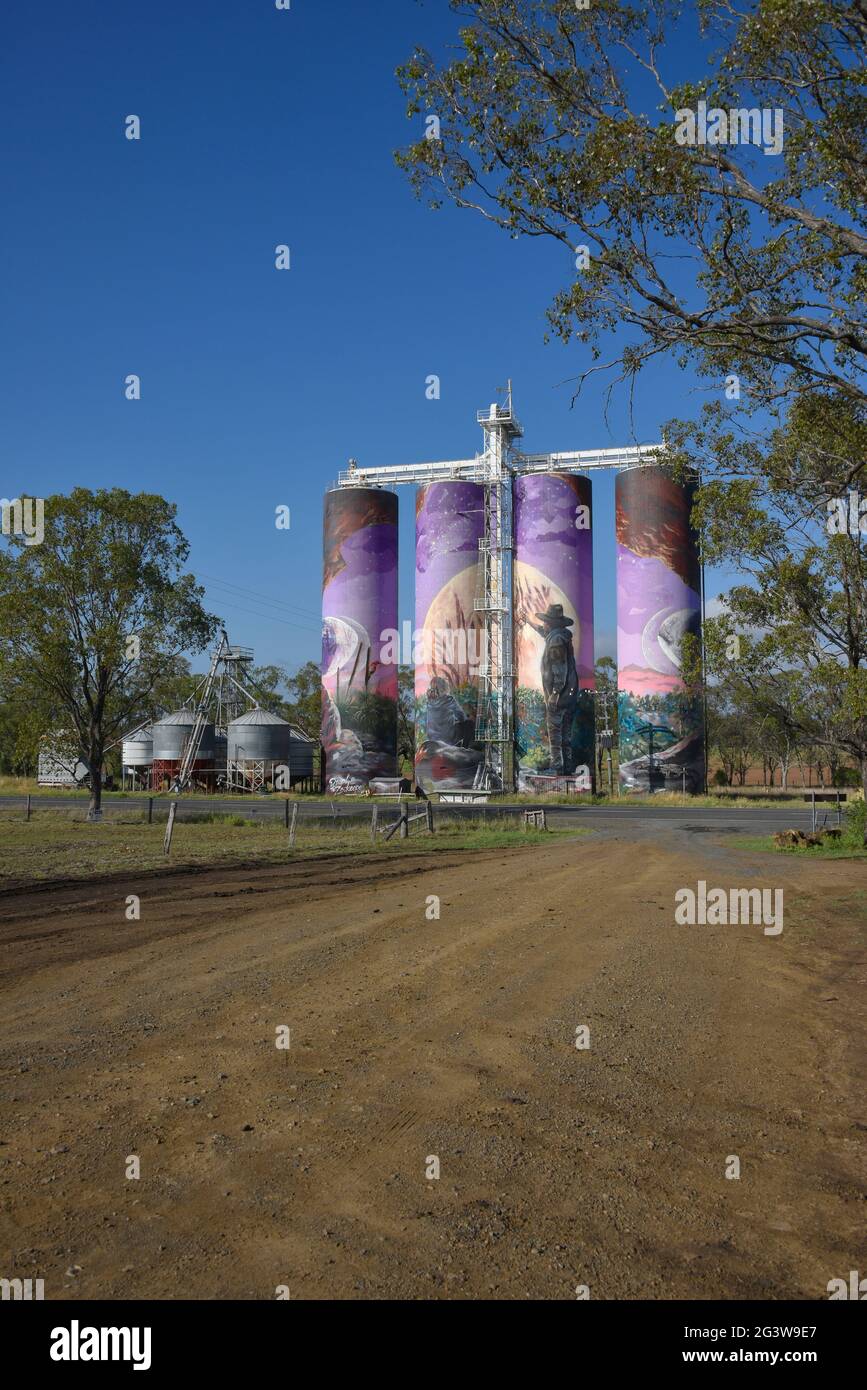 'three moons' silos in central queensland in australia depicts the ...